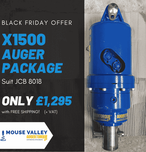 Auger Torque X2500 Earth Drill Package c/w Single Pin Hitch and Auger ...
